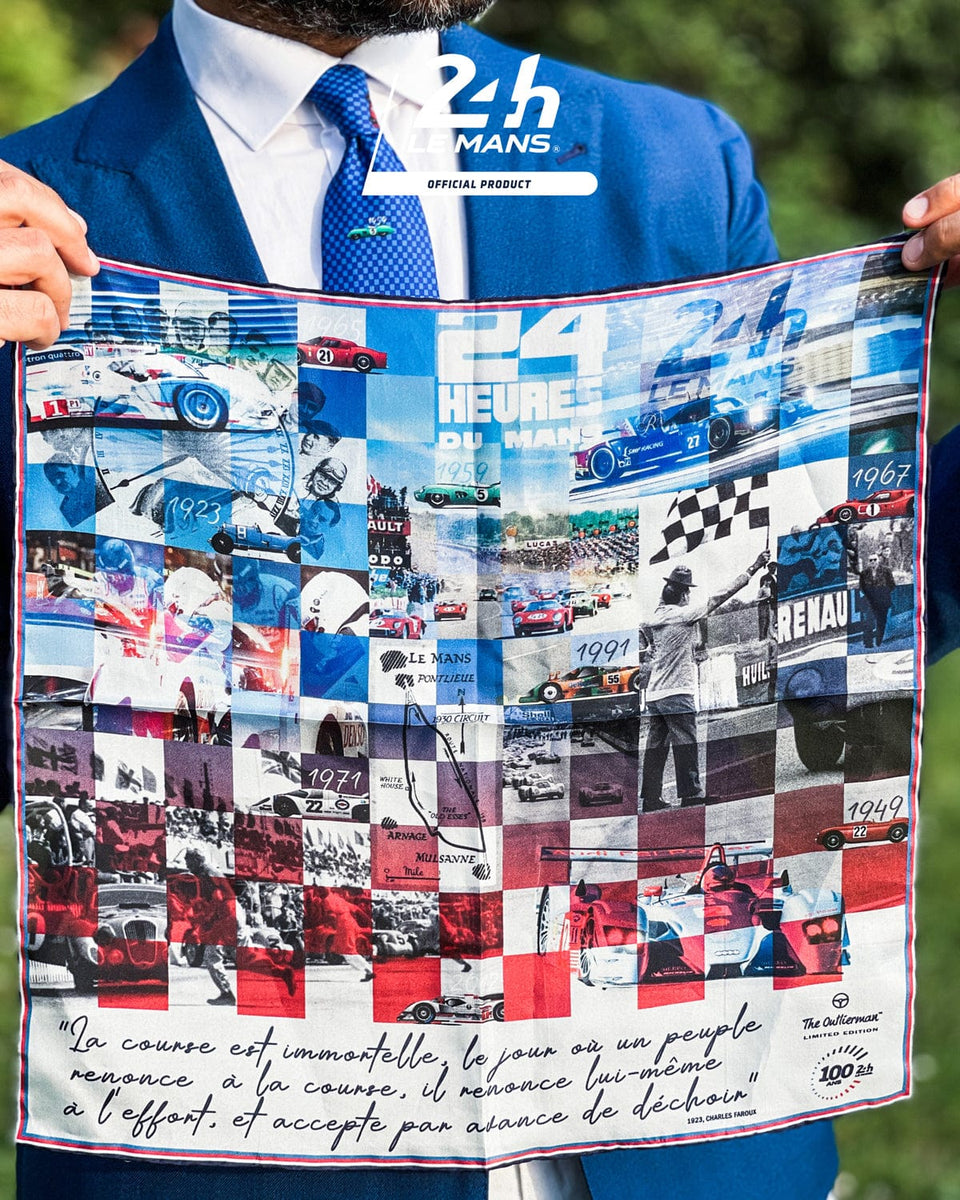 Centenary | 24 Hours of Le Mans - Silk Pocket Square – THE OUTLIERMAN