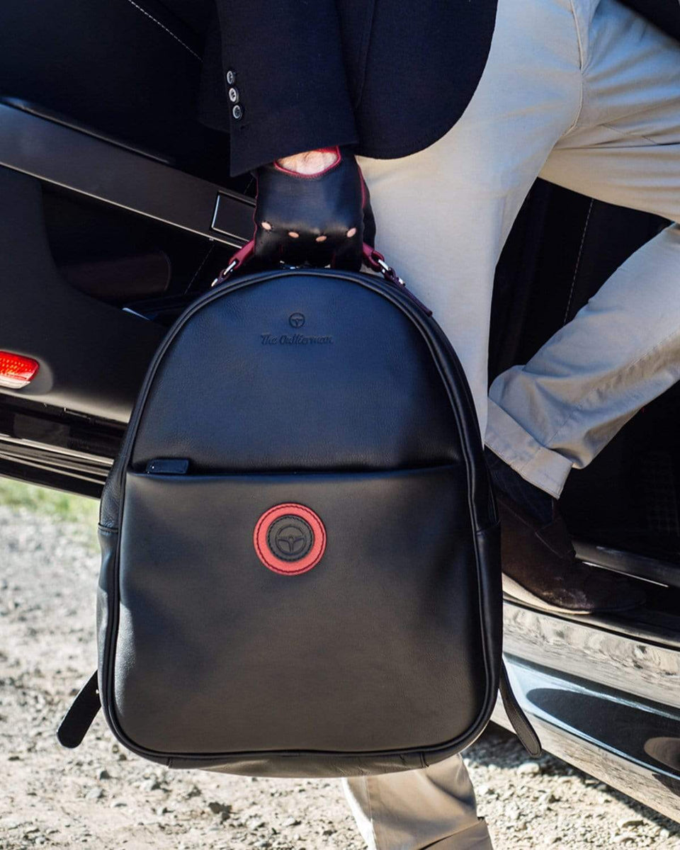 Globetrotter - Full-grain Leather Backpack - Black/Red – THE OUTLIERMAN