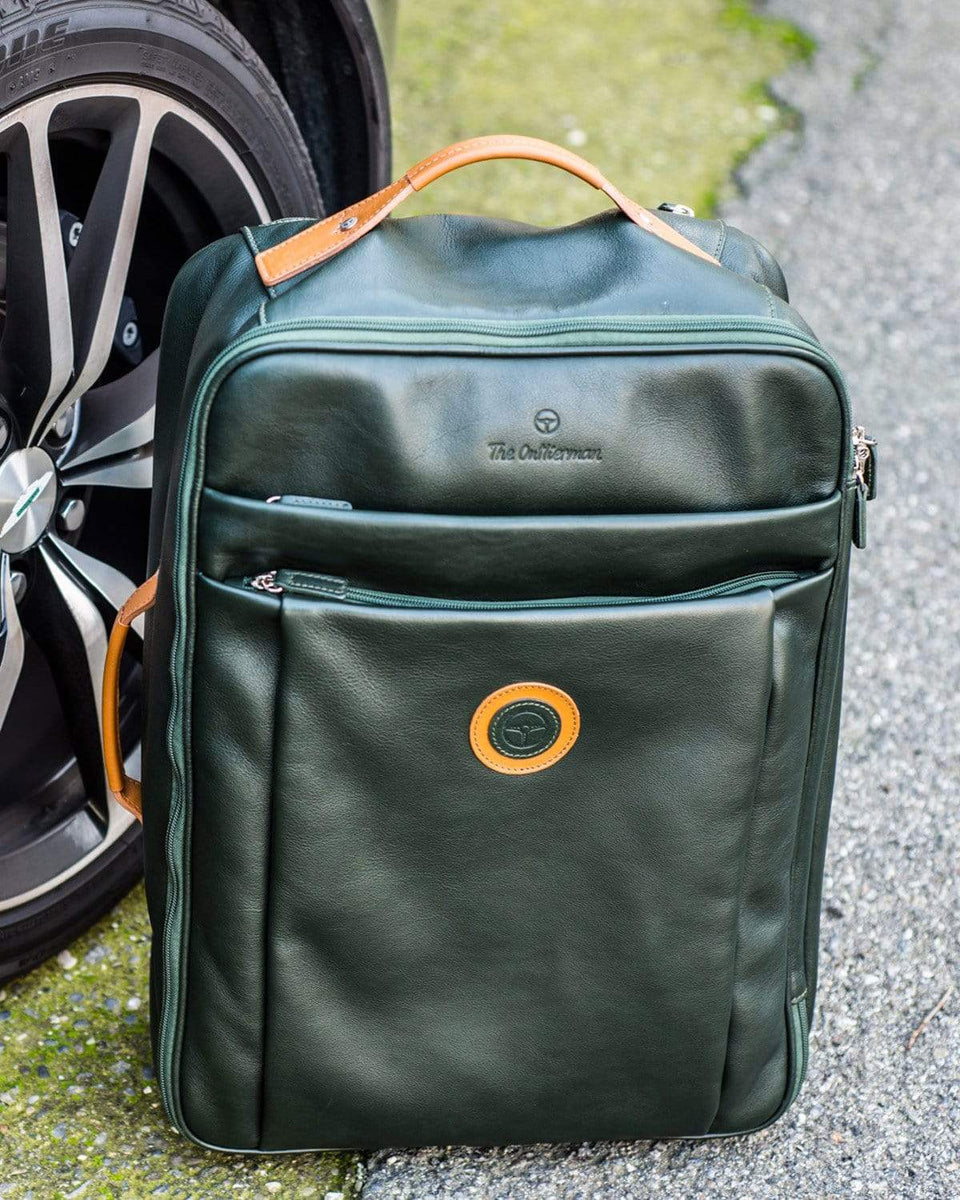 Globetrotter - Full-grain Leather Trolley Bag - British Green/Tan – THE ...