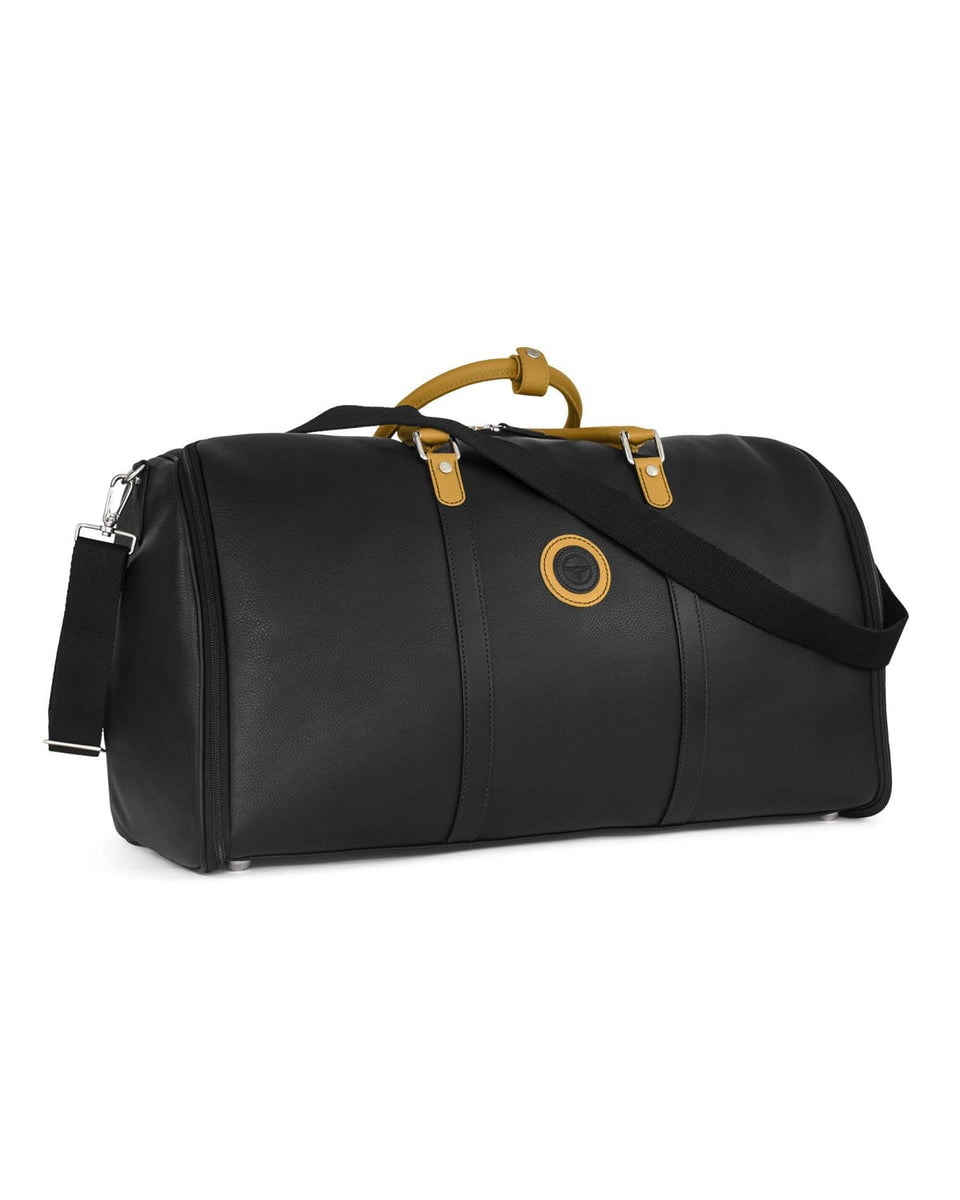 Globetrotter - Full-grain Leather Weekender Garment Bag - Black/Camel ...